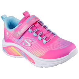 Sneaker Skechers "RAINBOW CRUISERS", M&auml;dchen, Gr. 35, rosa, Lederimitat, Textil, kontrastfarbene Details, Schuhe Sneaker, Kinderschuh mit Farbverlauf, Gr&ouml;&szlig;enschablone zum Download