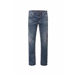 CAMP DAVID Herren Regular-fit-Jeans, blau, Gr. 40, Abriebeffekte, Denim/Jeans, Material: 98% Baumwolle, 2% Elasthan, Jeans, M&uuml;nztasche mit Ziernaht