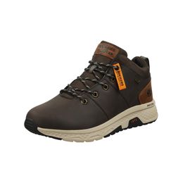 Sneaker Dockers by Gerli "Dockers by Gerli Sneaker Lederimitat", Herren, Gr. 41, dunkelbraun, Lederimitat, Schuhe Sneaker