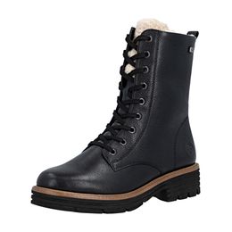 Remonte Damen Schn&uuml;rstiefelette "Remonte Stiefelette Leder", Gr. 38, schwarz, Leder, Schuhe