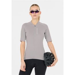 Funktionsshirt Endurance "Paxton", Damen, Gr. L, hellgrau, 90% Polyester, 10% Elasthan, mehrfarbig, normal, ohne Ausschnitt, Shirts Funktionsshirt, im kurz&auml;rmligen Design mit Vollrei&szlig;verschluss