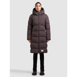 Khujo Damen Steppmantel "FINNIE3"moody plum, Gr. XS, unifarben, 100% Nylon, M&auml;ntel