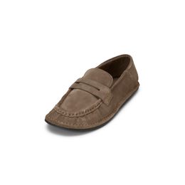 Marc O'Polo Loafer MARC O'POLO "aus weichem Veloursleder", Damen, Gr. 39, faded braun, Obermaterial: 100% Leder (Rind), unifarben, Schuhe Loafer