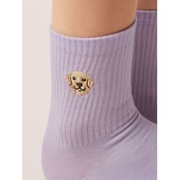 CALZEDONIA Socken Damen Gr&ouml;&szlig;e 36/41 lila