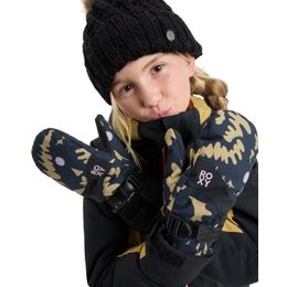 Snowboardhandschuhe Roxy "Roxy Jetty Girl", Kinder, Gr. M, fennel seed big flower rg, Obermaterial: 50% Microfaser, 50% Polyurethan;, Handschuhe