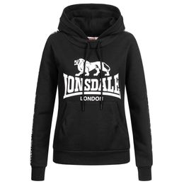 Lonsdale Sweatshirt 'Dihewyd' Damen Gr&ouml;&szlig;e L schwarz / wei&szlig;