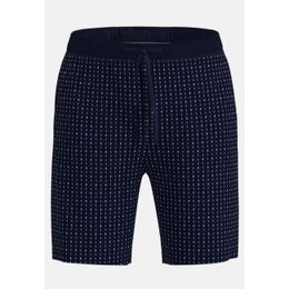 G&ouml;tzburg G&Ouml;TZBURG Herren Bermudas "New York", Gr. 48, blau, Single Jersey, Obermaterial: 100% Baumwolle, Hosen, gemustert, kurz, mit Kordelzug, Baumwolle