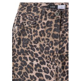 Cecil Damen Comfort-fit-Jeans, beige, Gr. 36, Jeans, 81% Baumwolle, 17% Polyester, 2% Elasthan, Jeans, 5-Pocket-Style