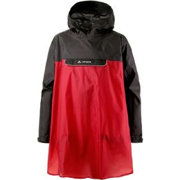 Vaude Poncho 'Valero' Herren Gr&ouml;&szlig;e L karminrot / hellrot / schwarz