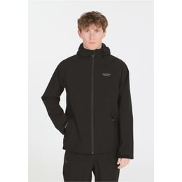 WEATHER REPORT Herren Outdoorjacke "Gust", schwarz, Gr. M, unifarben, 100% Polyester, Jacken, mit wasserdichter Membran