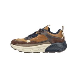 JEEP Herren Sneaker "JEEP Sneaker Lederimitat/Textil", Gr. 41tobacco, Lederimitat, Textil, Schuhe