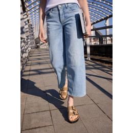 Damen Comfort-fit-Jeans, blau, Gr. 31, STREET ONE STUDIO, unifarben, Jeans, 85% Baumwolle, 9% Polyester, 4% Elastomultiester, 2% Elasthan, Jeans,