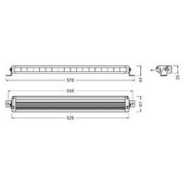 Osram Fernscheinwerfer LEDriving&reg; LIGHTBAR VX500-SP LEDDL116-SP geschraubt
