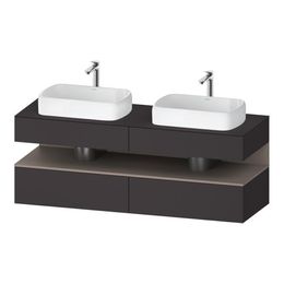 Duravit Waschtischunterschrank Qatego 160x55x60cm, ba m/Gr m, Pl, Beck. beids. (QA4779043800000)