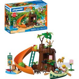 Konstruktions-Spielset Playmobil "Zoo: Dschungelabenteuer (72071), Animals & Friends", bunt, Spielbausteine, Kinder, Kunststoff, Konstruktions-Spielset, Made in Europe