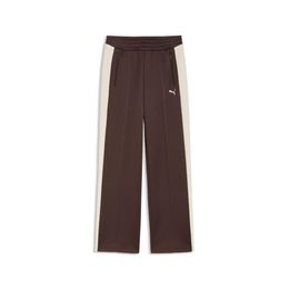Puma Damen Sporthose "T7 Always On Straight Trainingshose Damen", braun, Gr. XL, unifarben, Obermaterial: 33% Baumwolle, 67% Polyester. Rippe: 100%