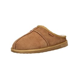 Shepherd Herren Hausschuh "Shepherd Hausschuhe Veloursleder", Gr. 43, braun, Veloursleder, Schuhe