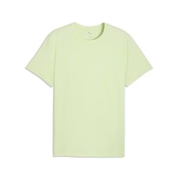 Puma Herren Trainingsshirt "M TAD ESSENTIAL HEATHER CAT TEE (CF LARGE CAT)", gr&uuml;n, Gr. XL, Jersey, Obermaterial: 100% Polyester, Shirts, mit