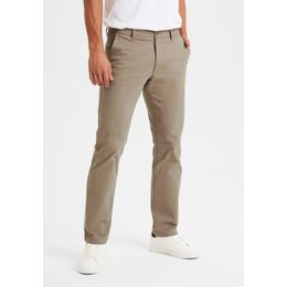 H.I.S. H.I.S Herren Chinohose "- lange Hose in Regular-fit", beige, Gr. 33, unifarben, Web, Obermaterial: 98% Baumwolle, 2% Elasthan, Hosen, aus elastischer