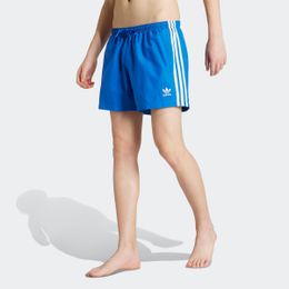 Herren Badeshorts "ADICOLOR 3-STREIFEN 5-INCH", blau, Gr. XXXL, adidas Performance, Obermaterial: 100% Polyester, Badehosen