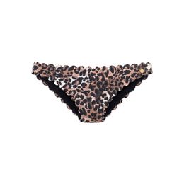 Lascana Damen Bikini-Hose "Lexa", braun, Gr. 32, Polyamid, Badehosen, in knapper Brasilien-Form und mit Muschelkante