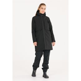 Softshelljacke WEATHER REPORT "Tulson", Damen, Gr. 36, schwarz, 96% Polyester, 4% Elasthan, unifarben, normal, ohne Ausschnitt, Jacken Softshelljacke, im funktionalen, wetterfesten Design