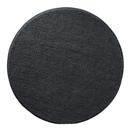 Badematte OTTO HOME "Vanessa, Badvorleger, Badezimmer Teppich" Gr. 7, schwarz, H:10mm, Polyester, Badematten, Badematte, Badteppich, weiche Haptik, unifarben