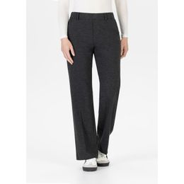 Stehmann Damen Jerseyhose "Fenja2-780", grau, Gr. 34, unifarben, Web, Obermaterial: 68% Viskose, 27% Polyamid, 5% Elasthan, Hosen, im Straight Fit,