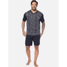 Jan Vanderstorm Herren Shorty "Kurzer Schlafanzug RUNEBERG", Gr. XL, blau, Obermaterial: 100% Baumwolle CO., Homewear-Sets