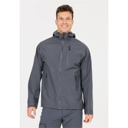 Outdoorjacke WHISTLER "Voyage", Herren, Gr. 4XL, dunkelgrau, 100% Polyester, unifarben, normal, hoch geschlossener Ausschnitt, Jacken Outdoorjacke, Getapte N&auml;hte