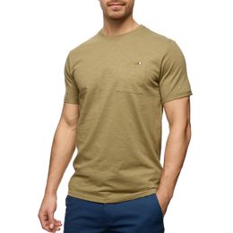 INDICODE Herren Rundhalsshirt "INAndorra", gr&uuml;n, Gr. L, unifarben, Single Jersey, Obermaterial: 100% Baumwolle, Shirts, Baumwolle, regular fit