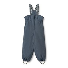 Skihose Wheat "Ski Pants Sal", M&auml;dchen, Gr. 116, N-Gr, graublau, Web, Obermaterial: 100% Nylon, unifarben, normal lang, Hosen Skihose, Kunstfaser, wasserdicht, atmungsaktiv und leicht wattiert