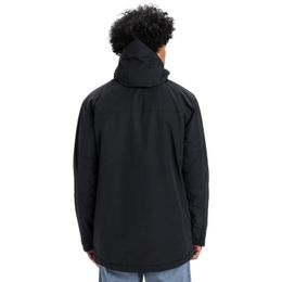 Quiksilver Herren Regenjacke "Overcast 3K Parka", schwarz, Gr. L, Obermaterial: 65% Baumwolle, 35% Nylon., Jacken