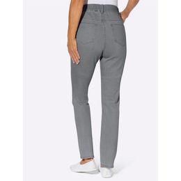 Classic Basics Damen Bequeme Jeans, grau, Gr. 26, unifarben, 81% Baumwolle, 17% Polyester, 2% Elasthan, Jeans