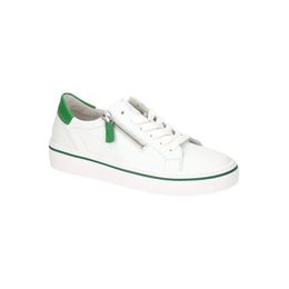 Gabor Schn&uuml;rschuh 'Gabor Best Fitting Schuhe Sneakers wei&szlig; gr&uuml;n verde 43.264.29' Damen Gr&ouml;&szlig;e 37 wei&szlig;