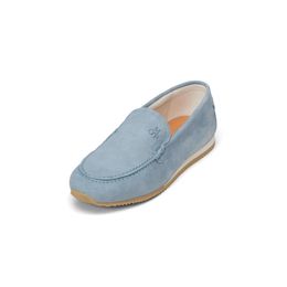 Marc O'Polo MARC O'POLO Damen Mokassin "aus weichem Ziegenleder", Gr. 40, blau, Obermaterial: 100% Leder (Ziege), unifarben, Schuhe