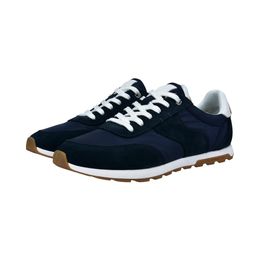 Salamander Damen Sneaker, Gr. 38, blau, Leder, Schuhe, Freizeitsneaker, Halbschuh, Schn&uuml;rschuh mit Wechselfu&szlig;bett