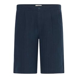 Leinenhose Blend "Leinenhose BHMorgan Linen Mix Pleated", Damen, Gr. L, N-Gr, blau (salute), Obermaterial: 80% Baumwolle CO. 20% Leinen LI., Hosen Leinenhose