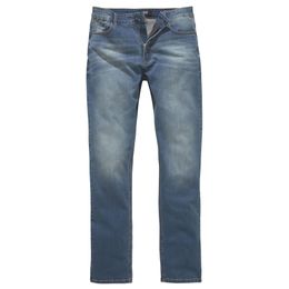 H.I.S. H.I.S Herren Straight-Jeans "DIX", blau, Gr. 32, Denim/Jeans, Obermaterial: 92% Baumwolle, 7% Elastomultiester, 1% Elasthan, Jeans, gerade Beinform,