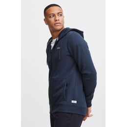 Kapuzensweatjacke Blend "BHPepe", Herren, Gr. L, blau (marineblaus), Sweatware, 60% Baumwolle, 40% Polyester, meliert, regular fit h&uuml;ftlang, ohne Ausschnitt, eingesetzt Rippb&uuml;ndchen, Sweatjacken, Kapuzensweatjacke mit Kordelzug