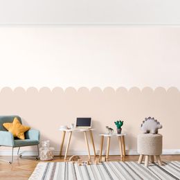 Bilderwelten Fototapete Halbkreisbord&uuml;re klein beige