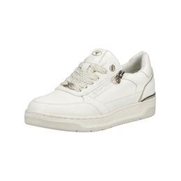 Sneaker Tom Tailor "Tom Tailor Sneaker Lederimitat", Damen, Gr. 39, wei&szlig;, Lederimitat, Schuhe Sneaker