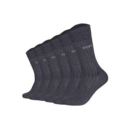 JOOP! Kurzsocken JOOP "Socken Premium Essential Mercerised Socks 6P 6er Pack", Damen, Gr. 39-42, grau (dunkelgrau), Obermaterial: 69% Baumwolle CO. 31% Polyamid PA., Socken Kurzsocken