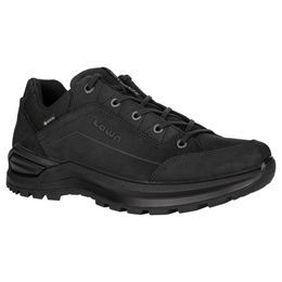 Wanderschuh Lowa "RENEGADE EVO GTX LO", Damen, Gr. 46, schwarz (schwarz, schwarz), Leder, Schuhe Wanderschuh, wasserdicht dank Gore-Tex Membrane, mit Vibram Sohle
