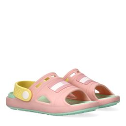 Tommy Hilfiger M&auml;dchen Badesandale, Gr. 27, rosa, Gummi, Synthetik, Schuhe, Badeschuh, Clog mit schwenkbarem Riemchen