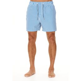 CRUZ Herren Badeshorts "Kenny", blau, Gr. XL, gestreift, Elasthan, Polyester, Badehosen, in zeitlosem Streifenmuster