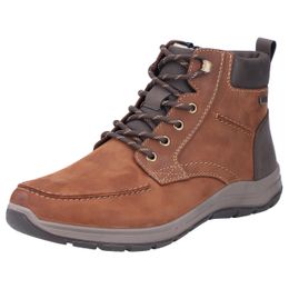 Rieker Herren Winterboots, Gr. 41, braun, Leder, Lederimitat, Schuhe, Outdoorschuh, Schn&uuml;rboots, Stiefelette mit RiekerTEX-Membran