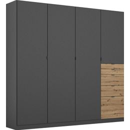 Schrank-Set Rauch "Kleiderschrank Schrank Garderobe W&auml;scheschrank Ankleide ONTARIO", grau (graumetallic, eiche artisan), B:298cm H:197cm T:195cm, Holzwerkstoff, Kastenm&ouml;bel-Sets, Schrank-Set, mit 5 Schubladen in unterschiedlichen Gr&ouml;&szlig;en MADE IN GERMANY