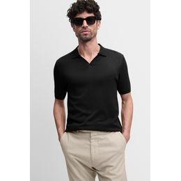 Cinque Herren Poloshirt "CIBOLL"schwarz, Gr. XXL, unifarben, Jersey, Obermaterial: 100% Baumwolle, Shirts, Polokragen, offene Knopfleiste, Relaxed Fit