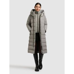 Khujo Damen Steppmantel "TAMKE 2IN1 (EINSATZ HERAUSNEHMBAR)", grau, Gr. M, unifarben, 100% Polyester, M&auml;ntel